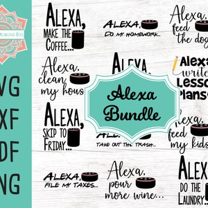 Ask Alexa Bundle Cut File Images for Silhouette and Cricut, INSTANT ...