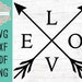 Love Arrow Cut File for Silhouette and Cricut, INSTANT DOWNLOAD Love ...