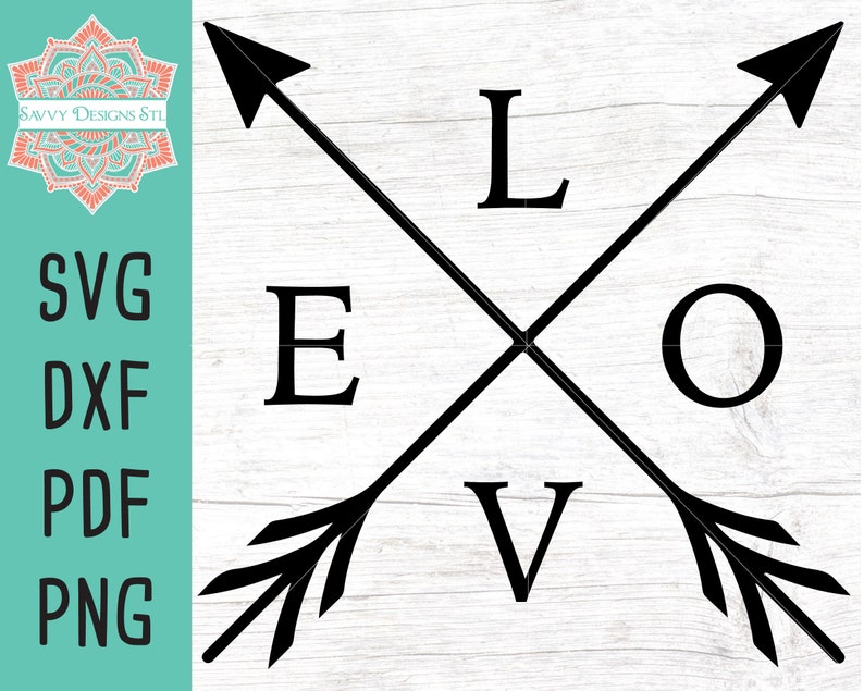 Love Arrow Cut File for Silhouette and Cricut INSTANT | Etsy