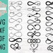 Infinity Symbol Bundle Cut File SVG Images for Silhouette and Cricut ...