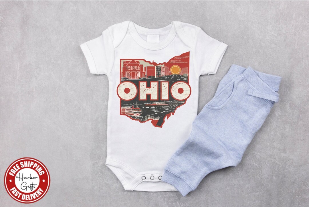 Ohio State Gerber® baby Onesie® in Short or Long Sleeves - Etsy