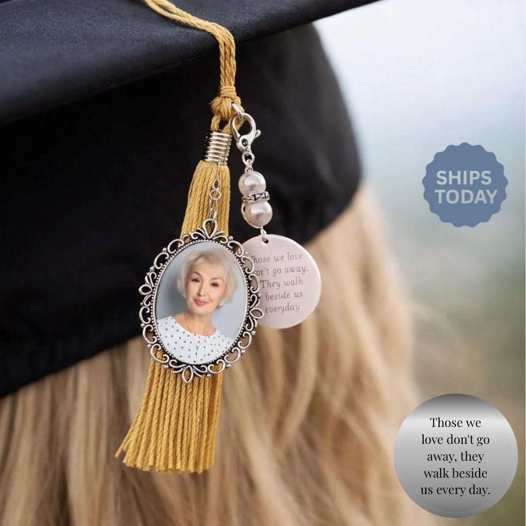Personalized Graduation Tassel Charm, Custom Photo Wedding Bouquet ...