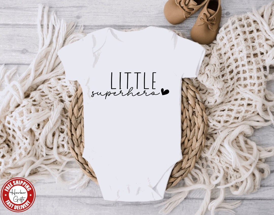 Little Superhero Gerber® Baby Onesie® in Short or Long Sleeve - Etsy