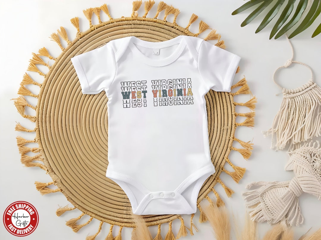 West Virginia Gerber® Baby Onesie® in Short or Long Sleeve - Etsy