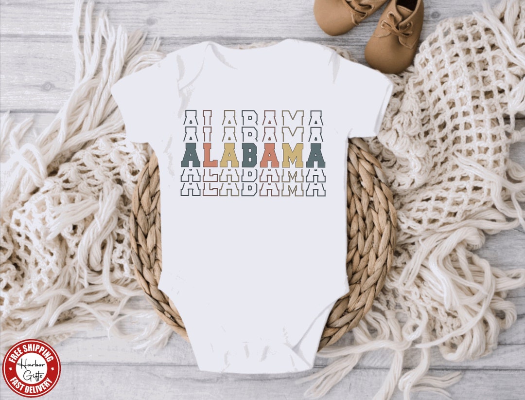 Alabama Gerber® Baby Onesie® in Short or Long Sleeves - Etsy
