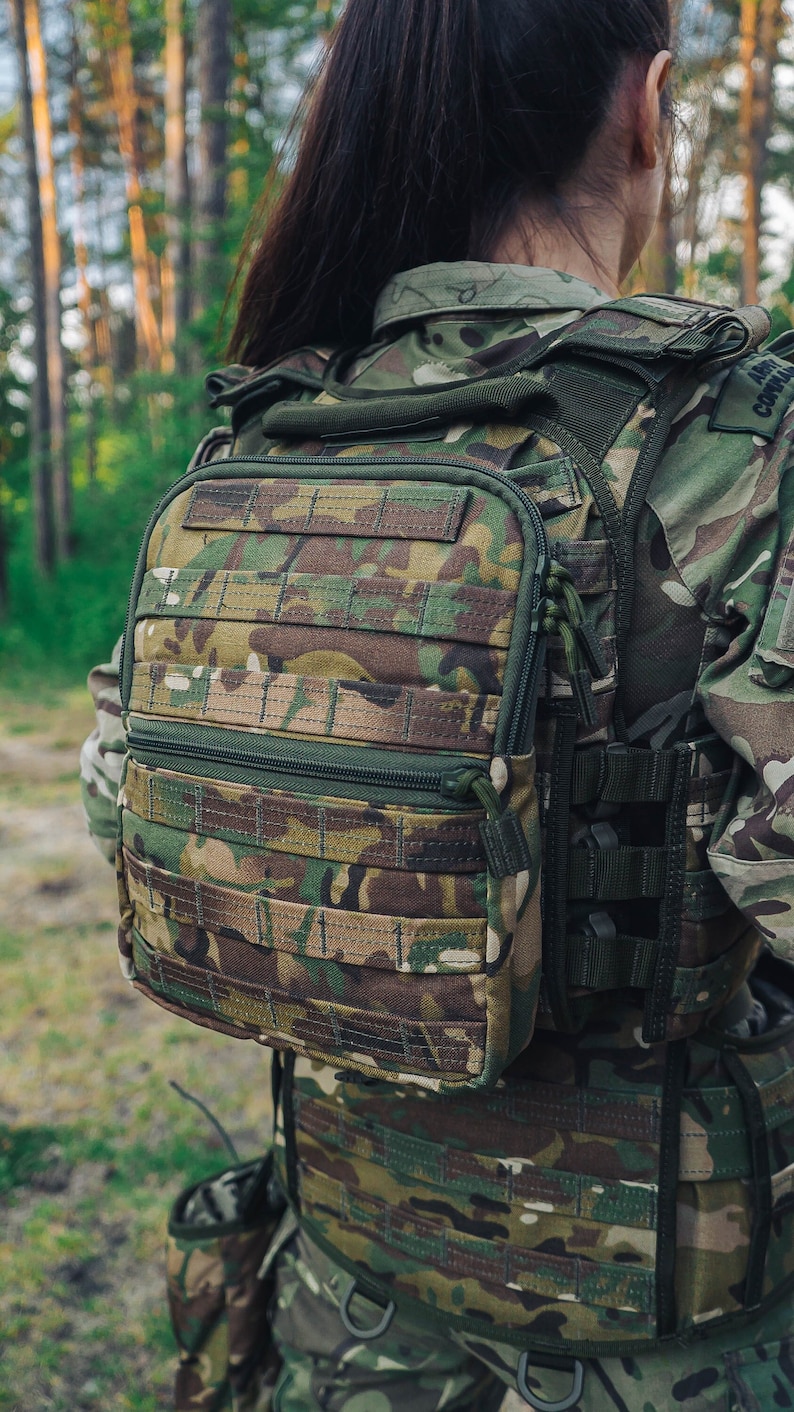 Mini Assault Back Panel for Vests With Molle System Backpack Tactical ...