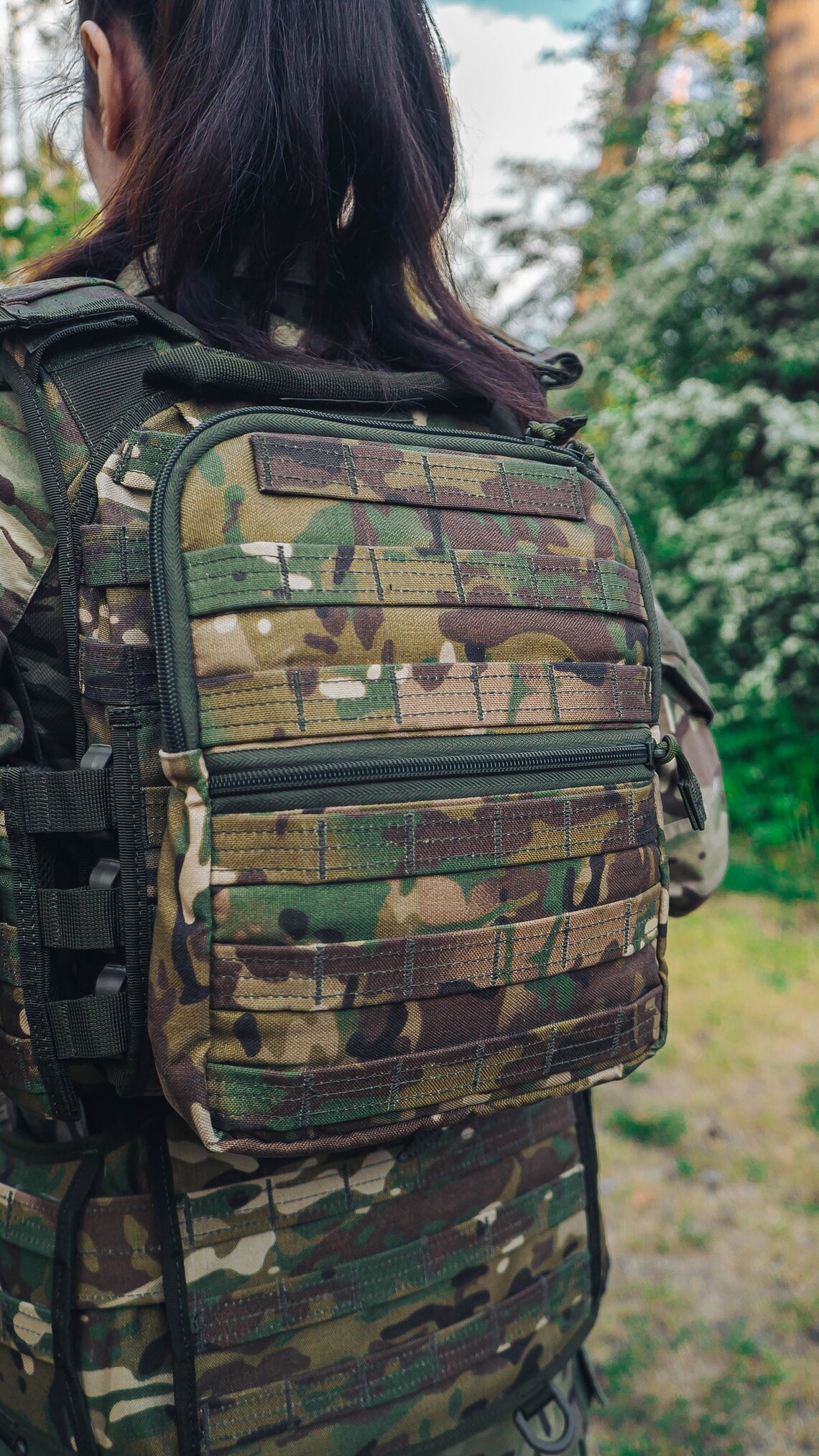 MOLLE Assault Back Panel for Vests Mini Daypack Military Backpack ...