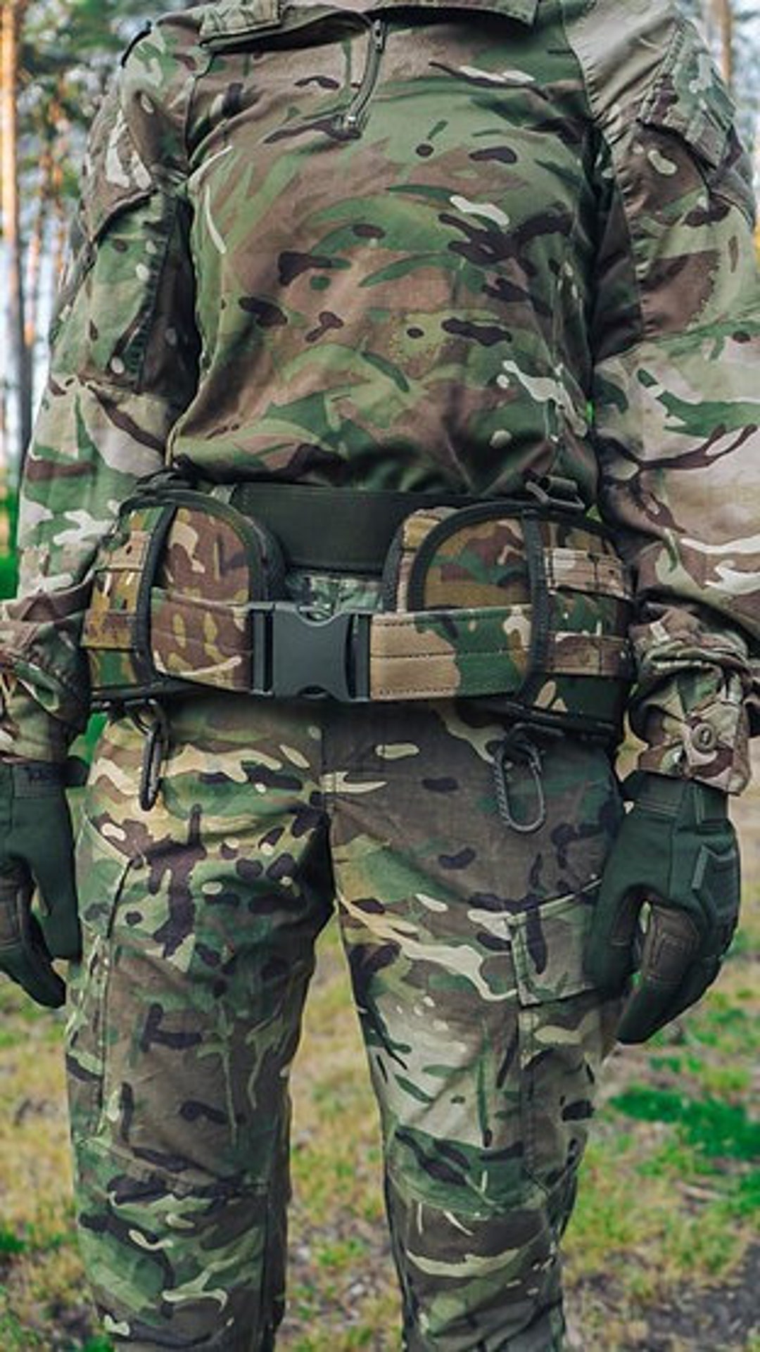 MOLLE Assault Back Panel Belt for Military Ammunition With Organizer ...