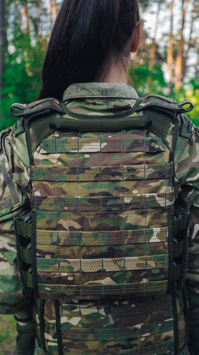 Armor Plate Carrier Back Panel Vest for Real Plates Military Tactical ...