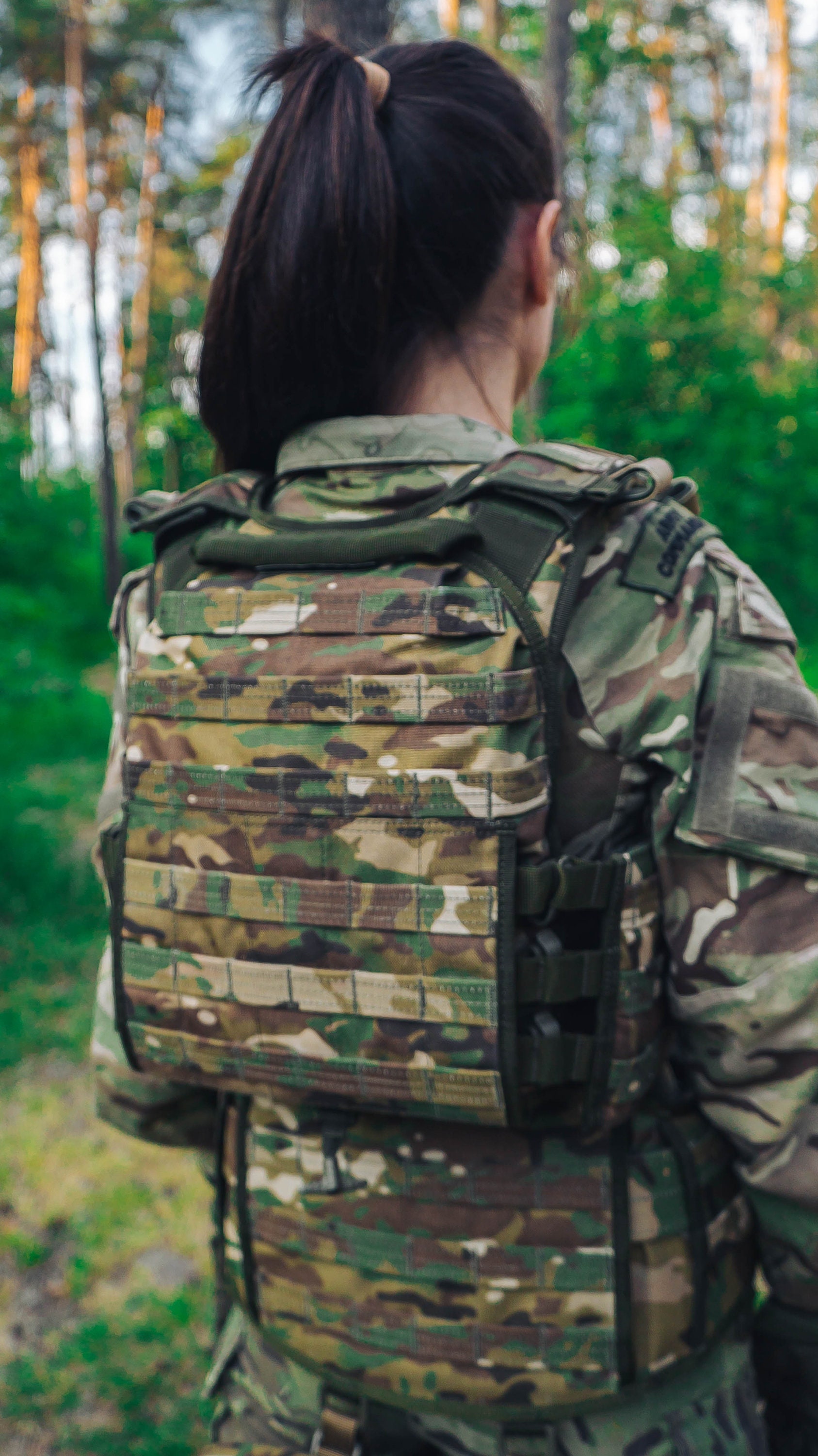 Armor Plate Carrier Back Panel Vest for Real Plates Military Tactical ...
