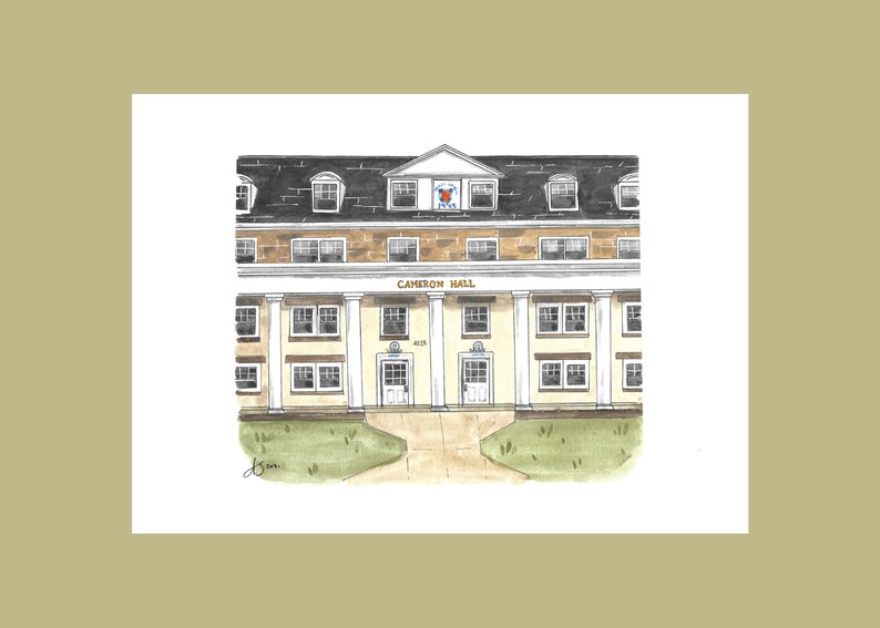 Cameron Hall 5x7 Art Print - Etsy