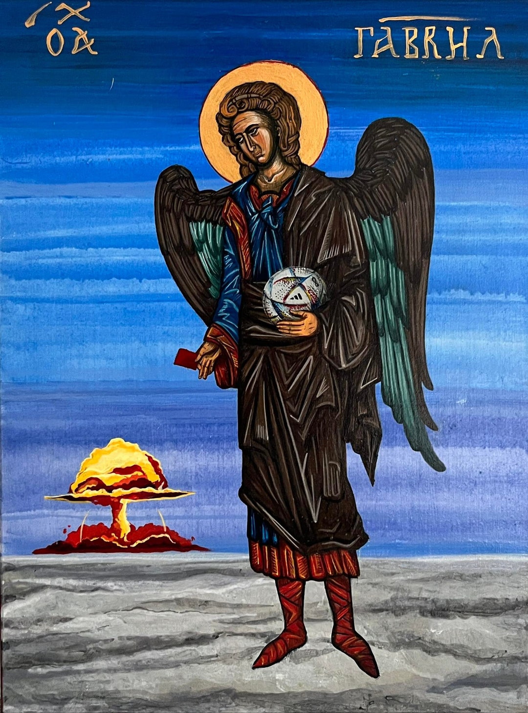 Archangel Gabriel (original) - Etsy