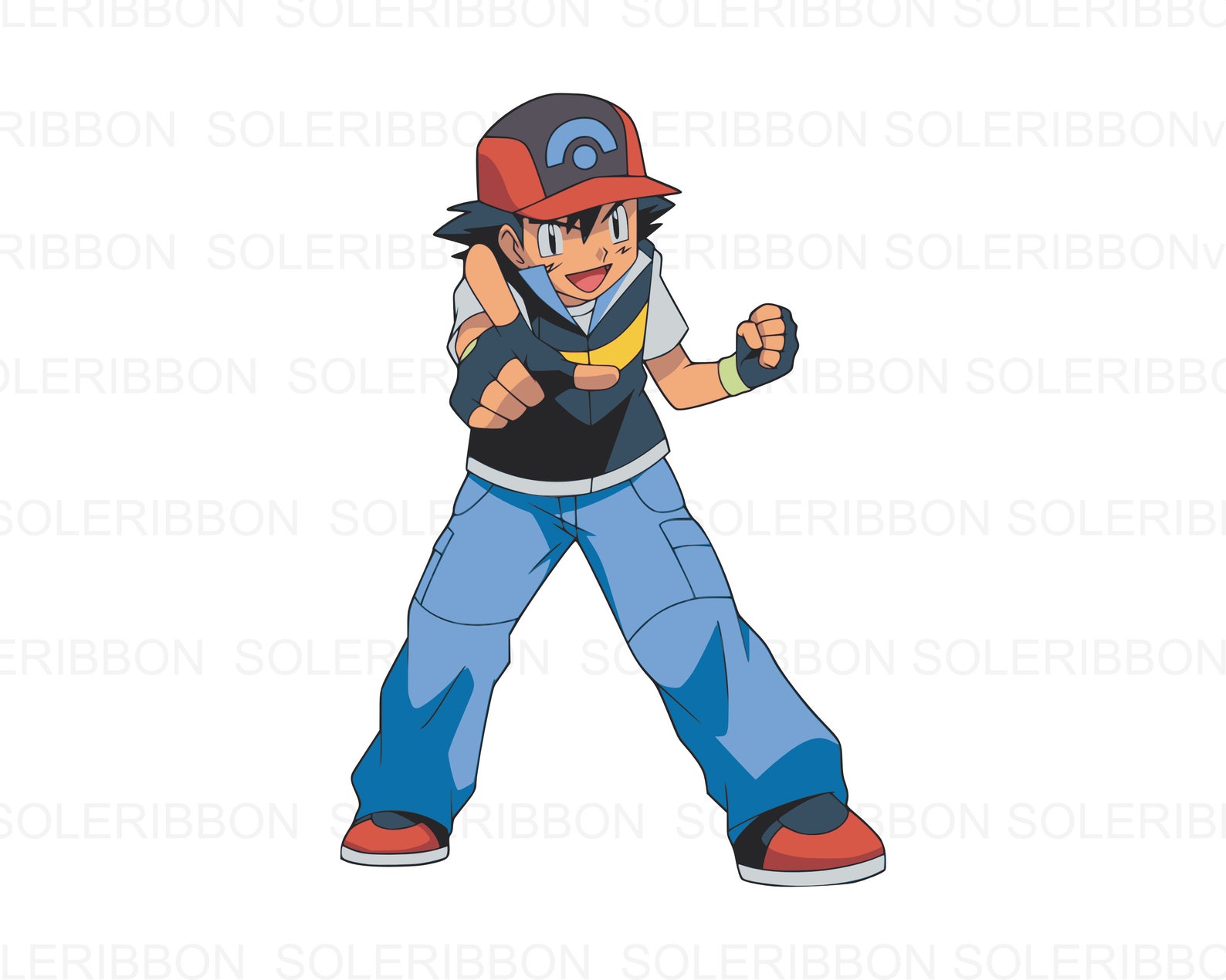 Ash Pokemon SVG ash svg pokemon cricut cut file vector | Etsy