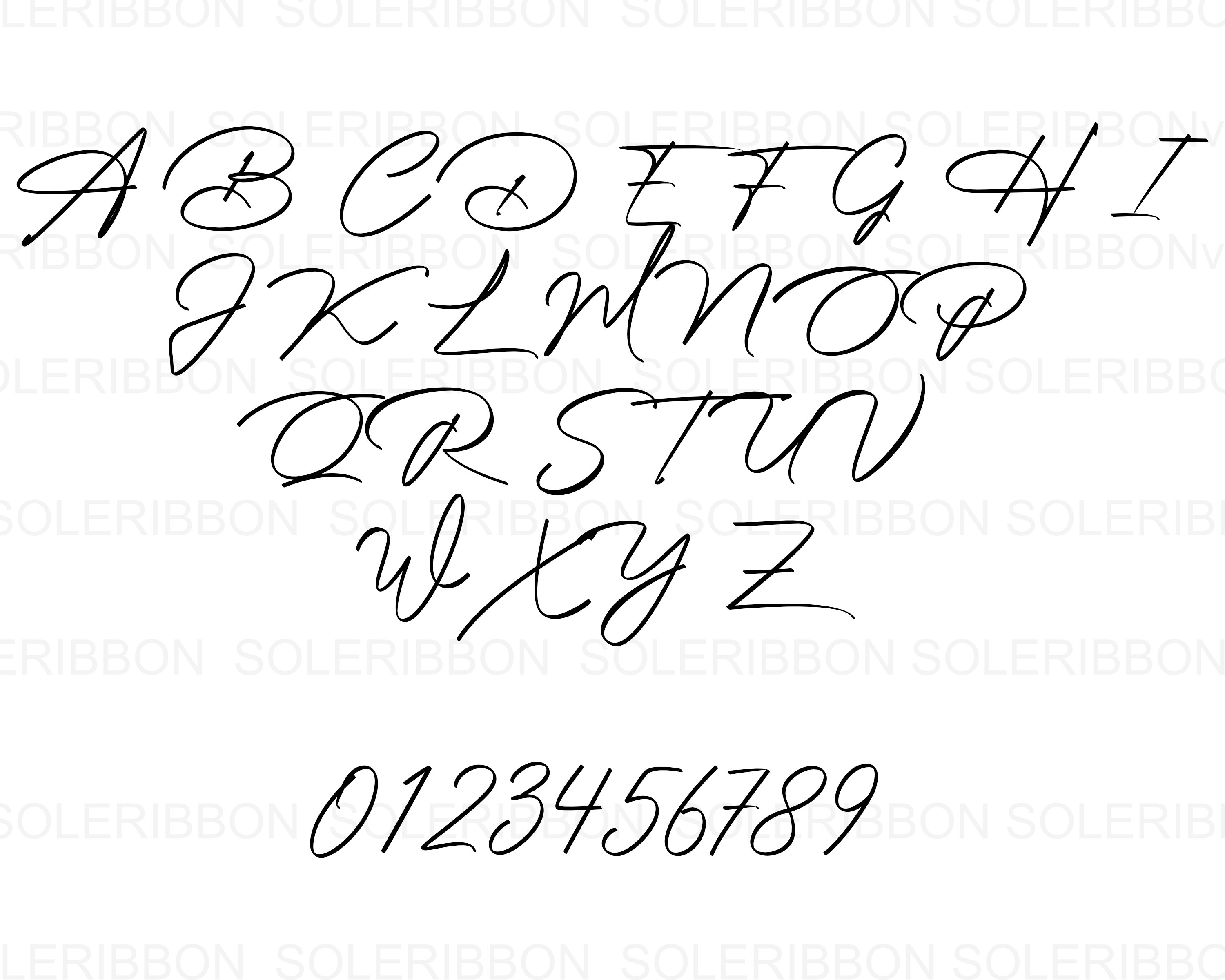 Signature Alphabet Font Elegant Handwritten Font SVG - Etsy