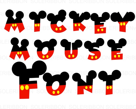Mickey Mouse Word Logo