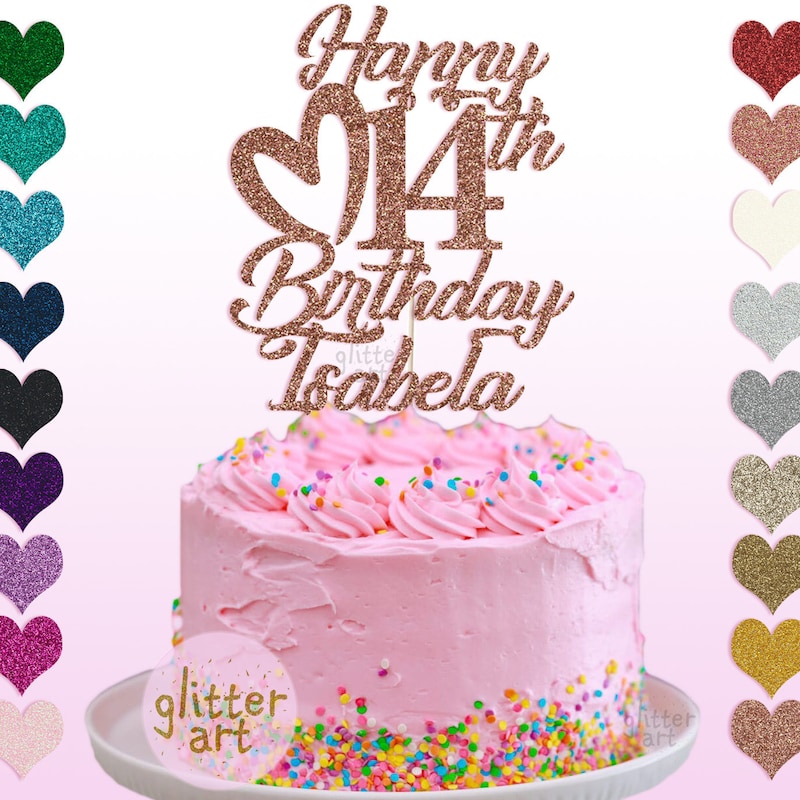 14th Birthday Cake - Etsy