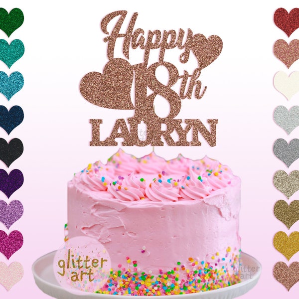 18th Debut Birthday Cake Topper - Etsy