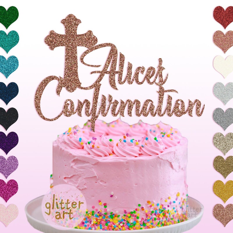 Confirmation Cake Topper - Etsy