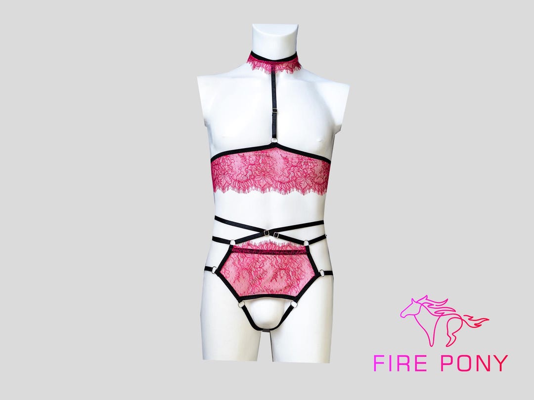 Transgender Lingerie Set Sheer Sexy Lingerie Feminine Lingerie For Men