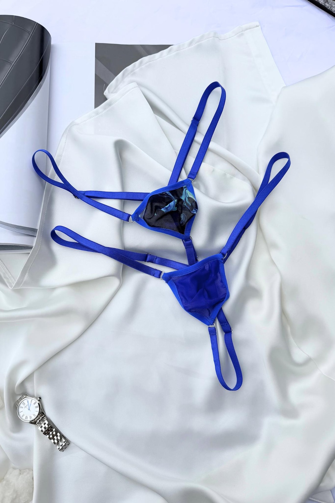 Daring Mesh Micro Thong Men Set, Sheer Femboy Underwear, Crossdresser Queer Wear, Gays Couple ...