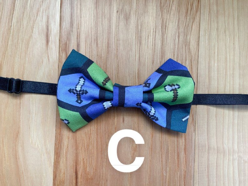 Minecraft Bow Tie-minecraft Creeper-video Games-men's Accessories-men's ...