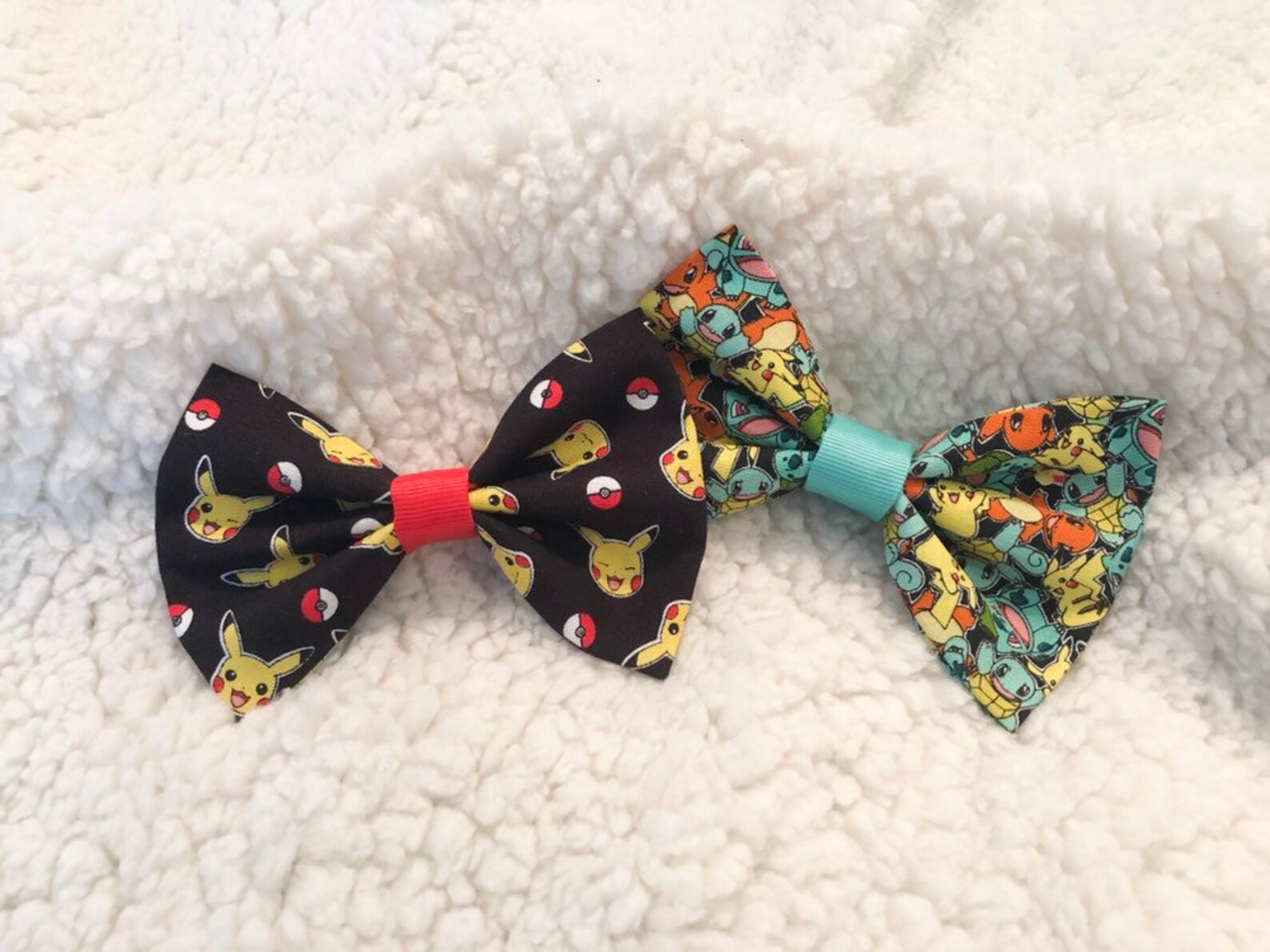 Pokemon Hair Bow-hair Accessories-hair Clip-video - Etsy