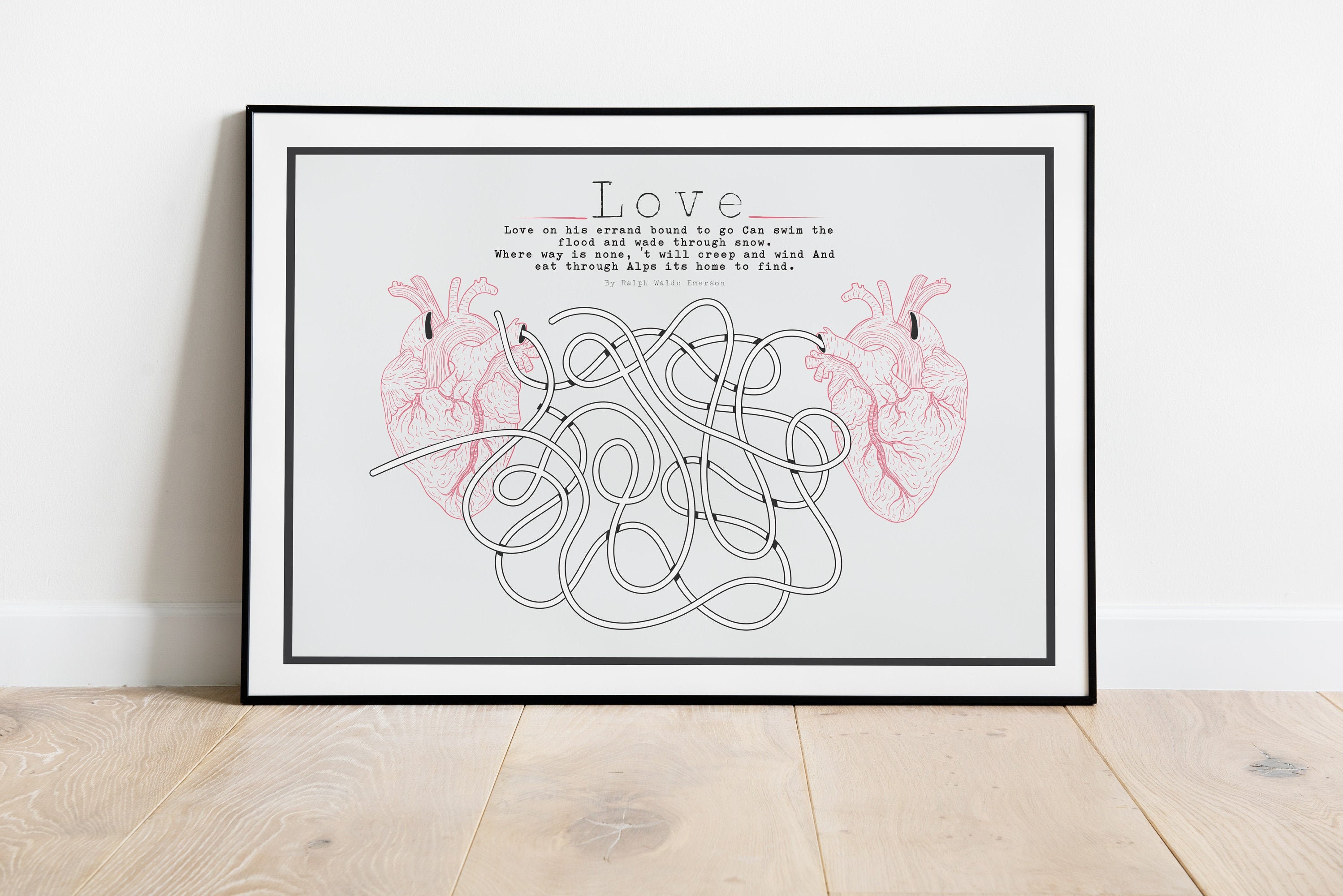 Printable Love Connection Concept Print Illustration Wall - Etsy Singapore