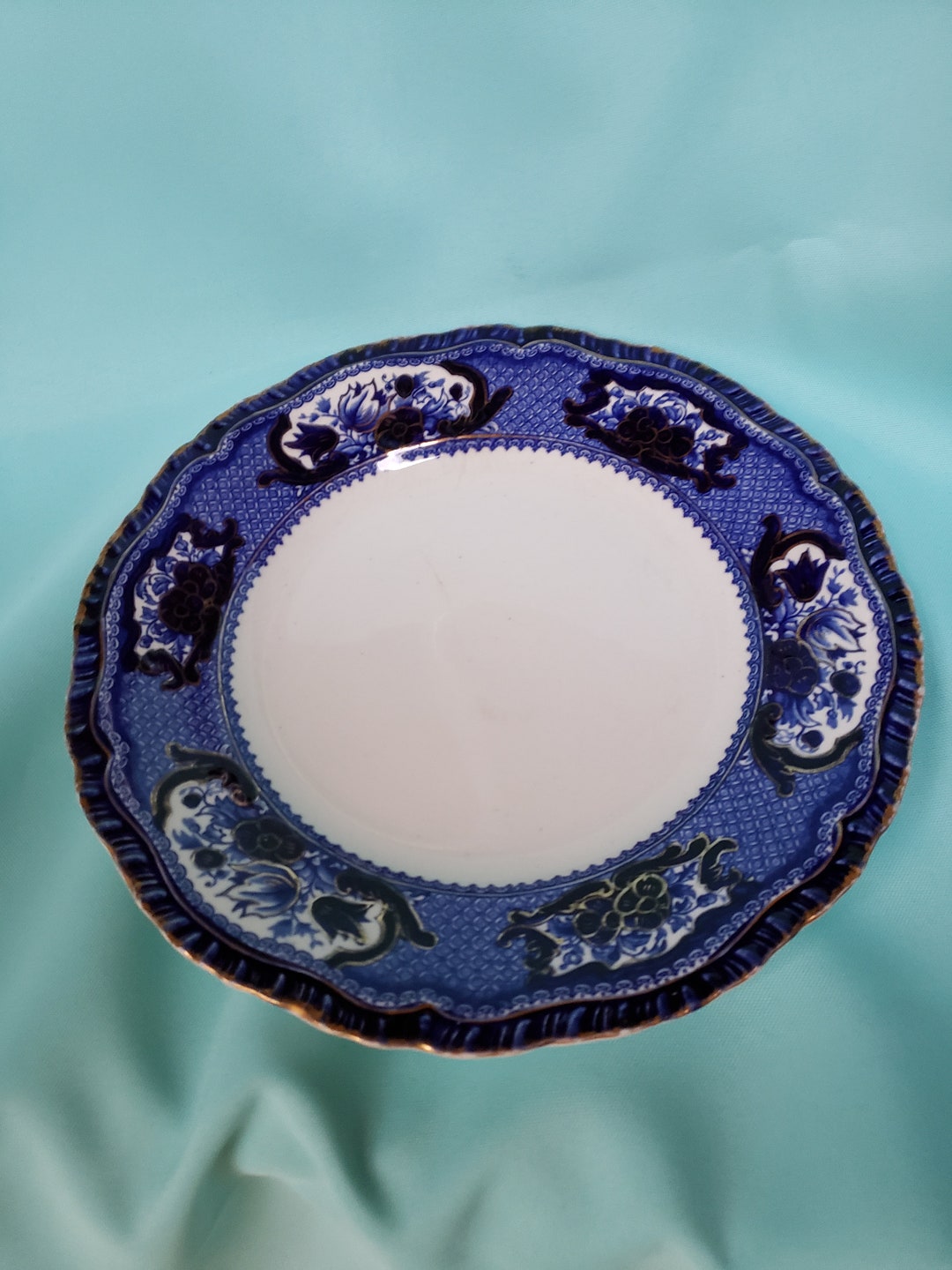 Vintage Victoria Pattern Plate, Stone China From Booths England |flow ...