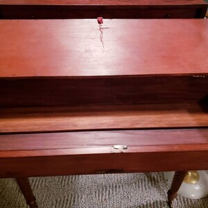 Antique Sloped Writing Desk| Maritime Desk| Antique Campain Desk ...