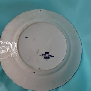 Vintage Victoria Pattern Plate, Stone China From Booths England |flow ...