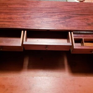 Antique Sloped Writing Desk| Maritime Desk| Antique Campain Desk ...