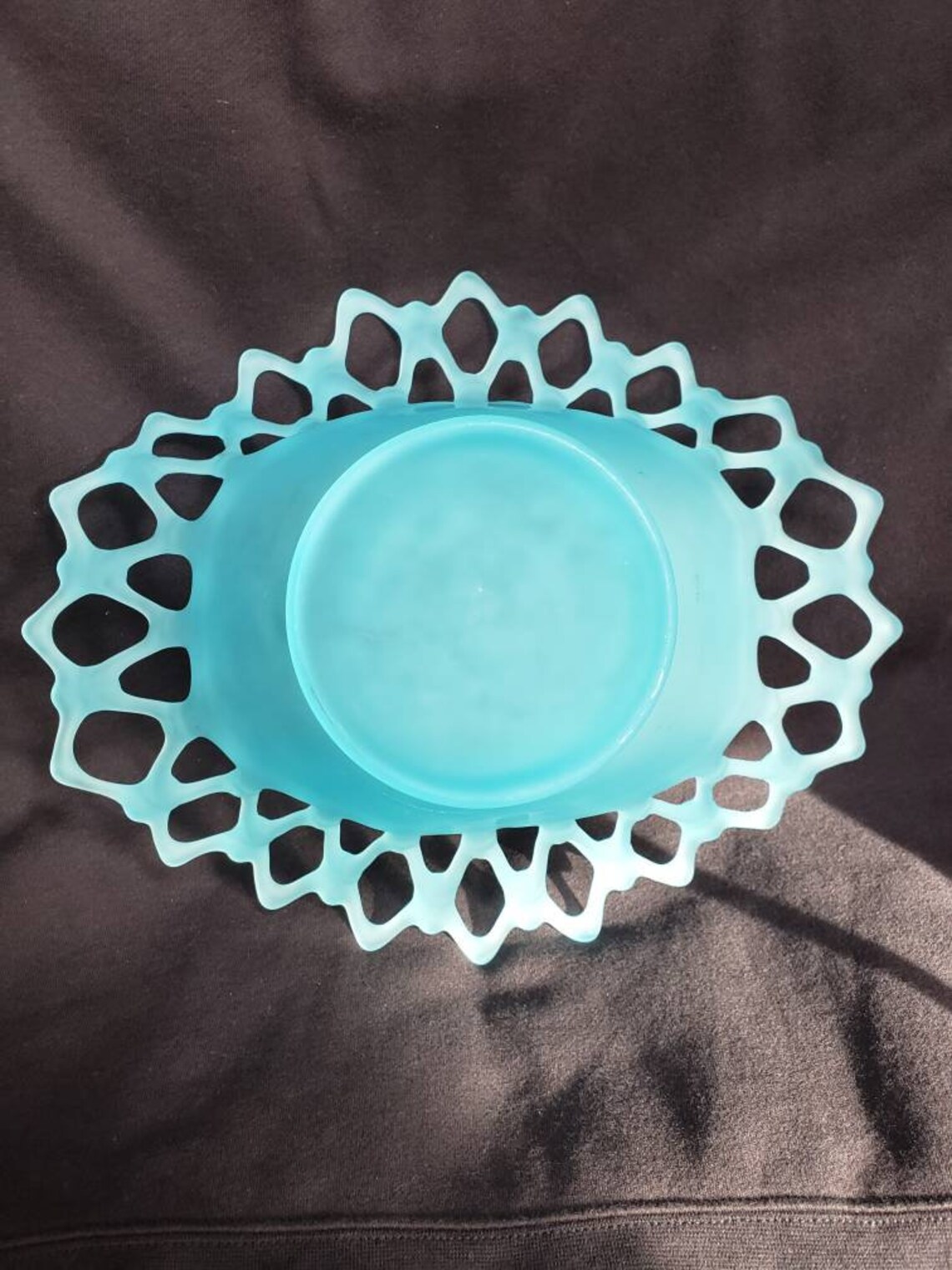 Westmoreland Lattice Edge Bowl Blue Satin Lattice Edge | Etsy