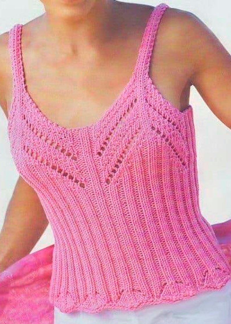 Womens Strappy Summer Top Sun Top Jumper Knitting for - Etsy