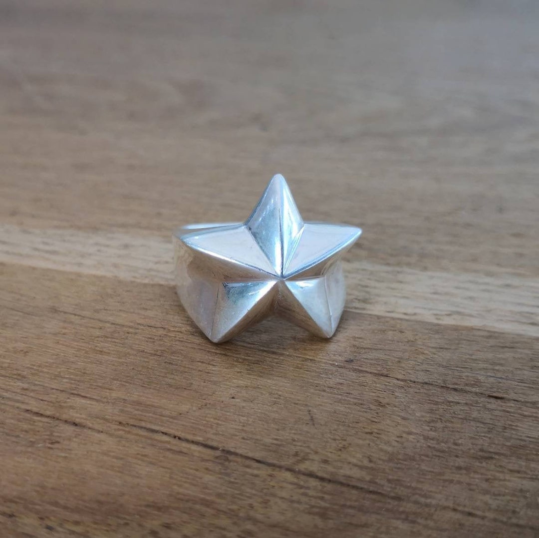 925 Sterling Silver Star Ring - Handmade Silver Jewelry - Etsy