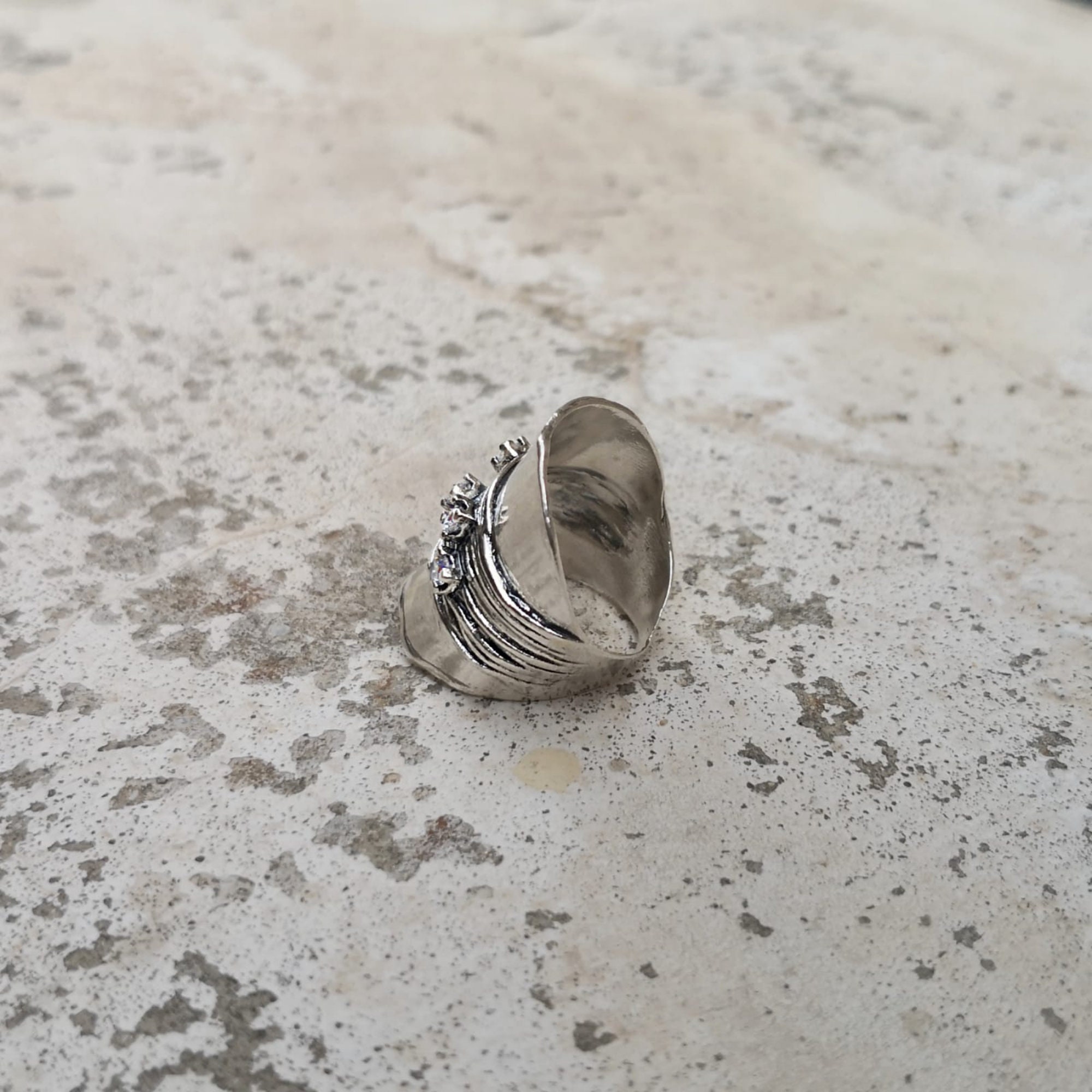 Sterling Silver Designer Ring Vintage Israel Handmade Ring - Etsy