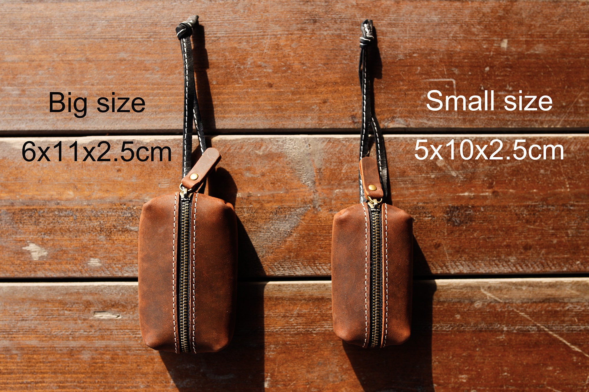 Custom Leather Key Chain Holder,leather Key Pouch,leather Zipper Key ...