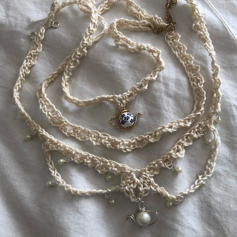 Fancy Shmancy Tea Party Necklace - Etsy
