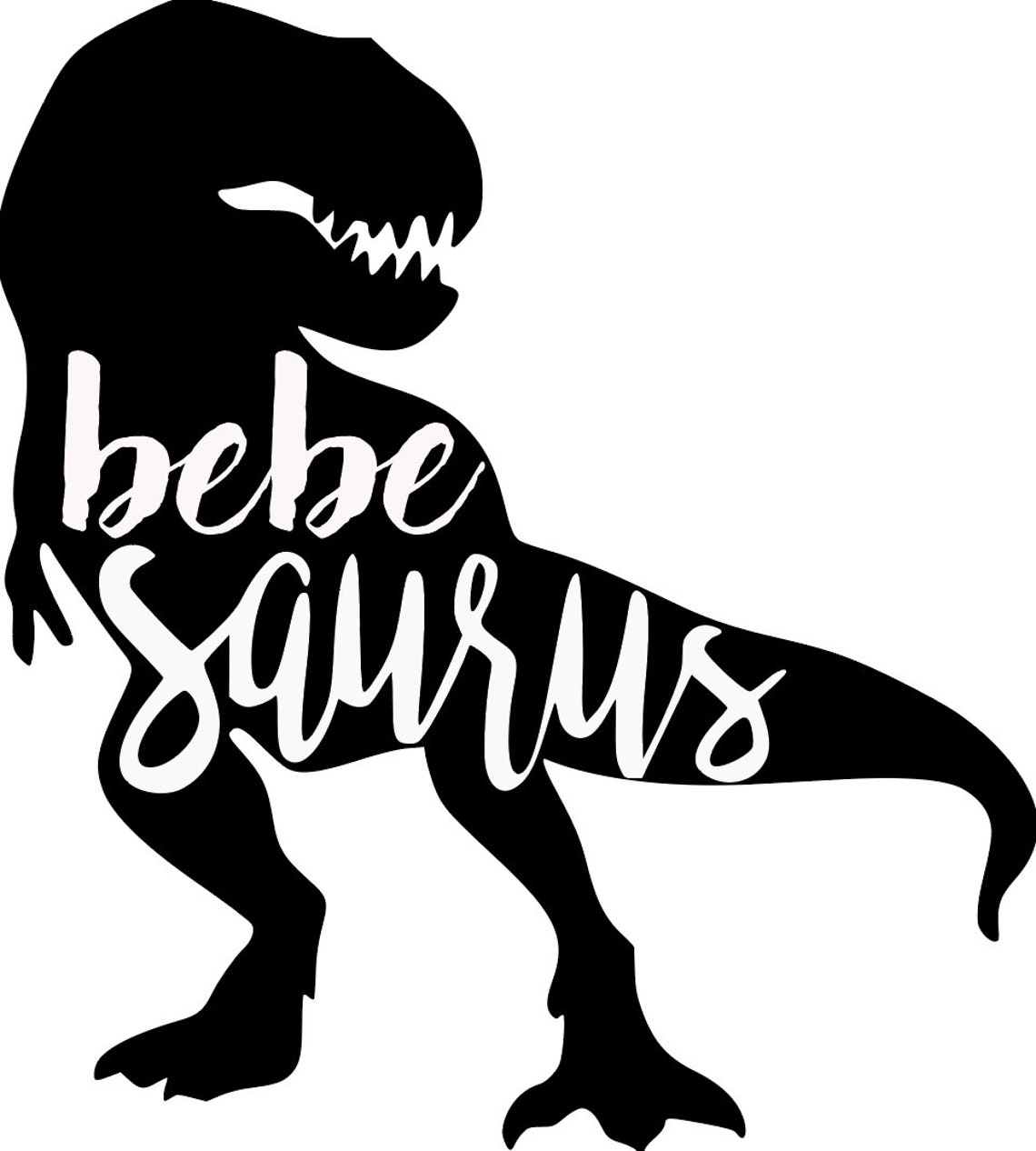 Mamasaurus Bebesaurus Bebe & Dinos Baby Dino Decal SVG | Etsy