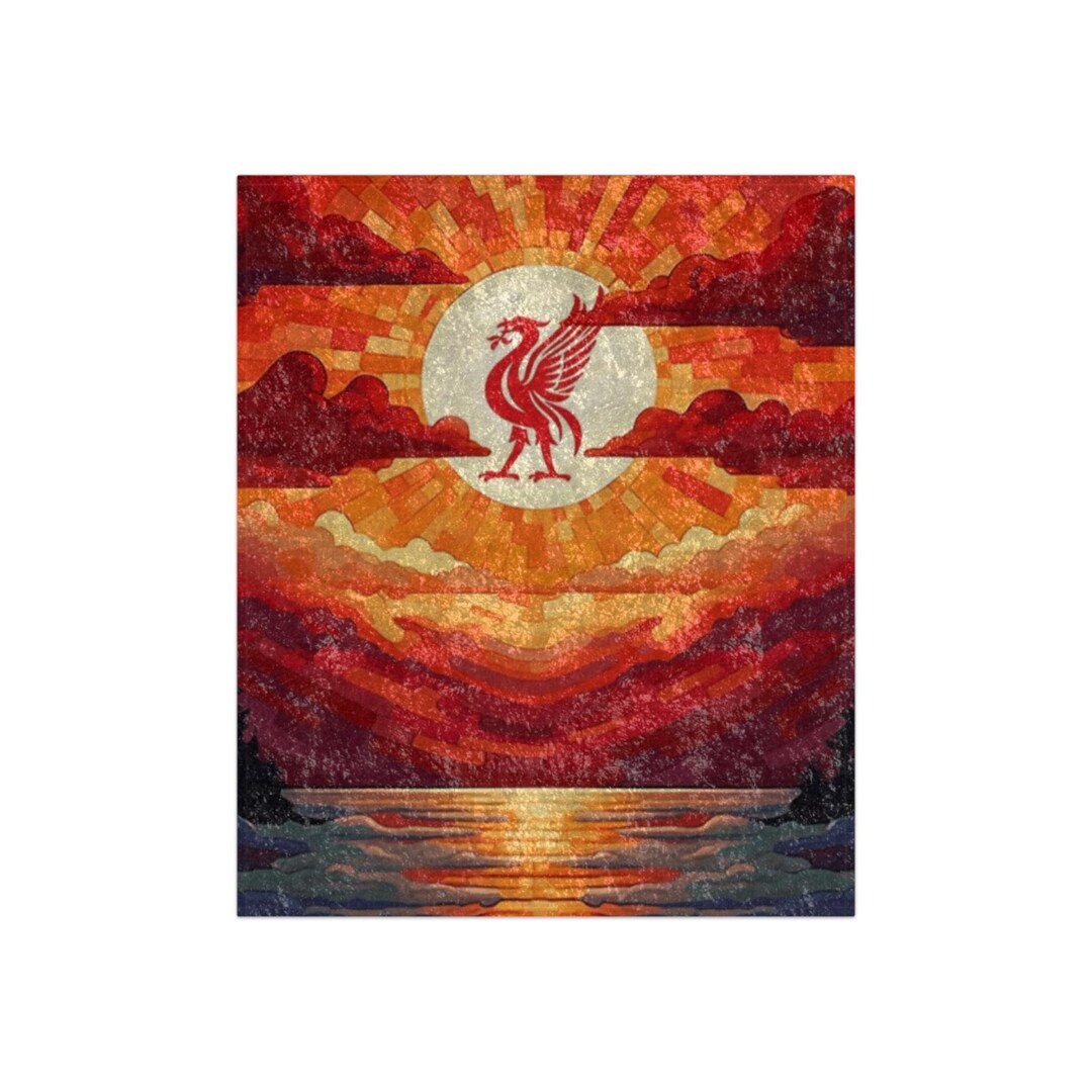 Liverpool FC Inspired Crushed Velvet Blanket LFC - Etsy