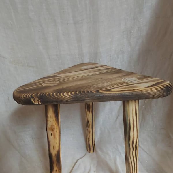 Triangle Wooden Stool - Etsy