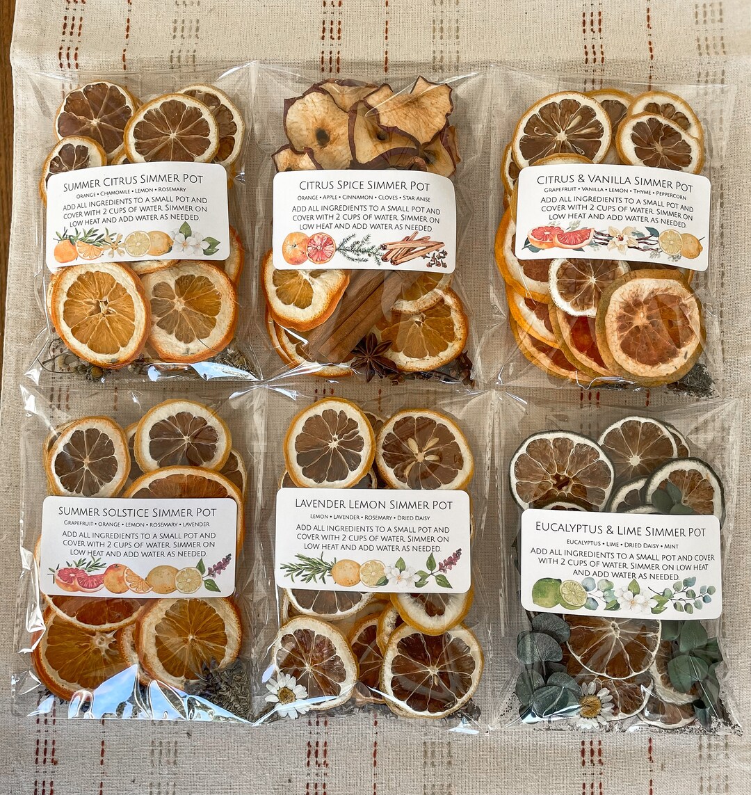 Stove Top Potpourri, Variety of Different Spring and Summer Scents ...