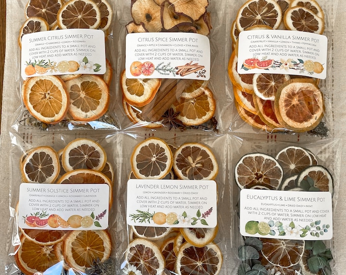 Set of 3 Spring/summer Individual Stovetop Potpourri 5x7in - Etsy