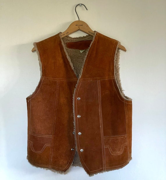 Incredible Vintage Sheepskin Vest - Gem