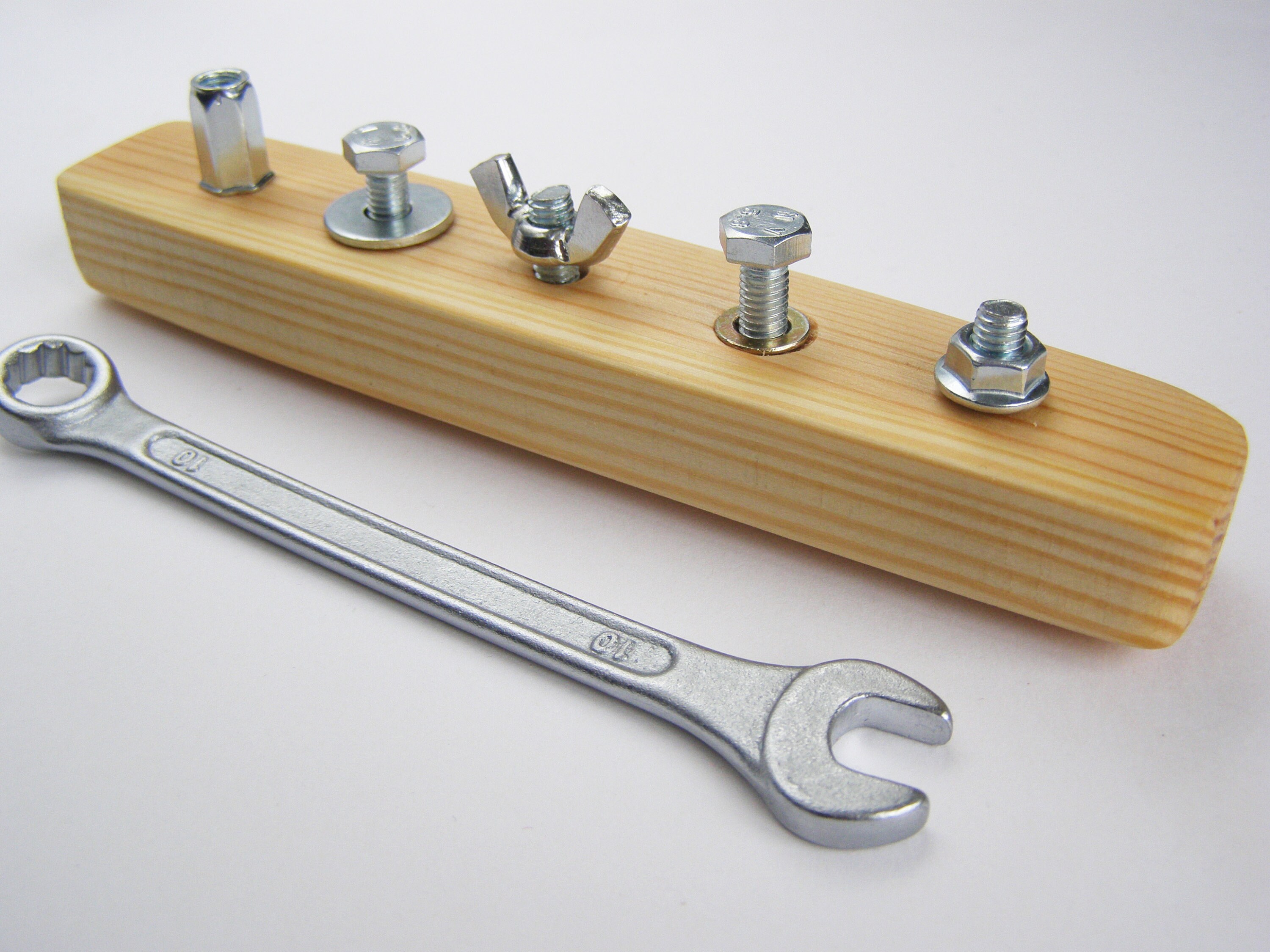 Learning & School Montessori screw board Educational Toys Toy Screw ...