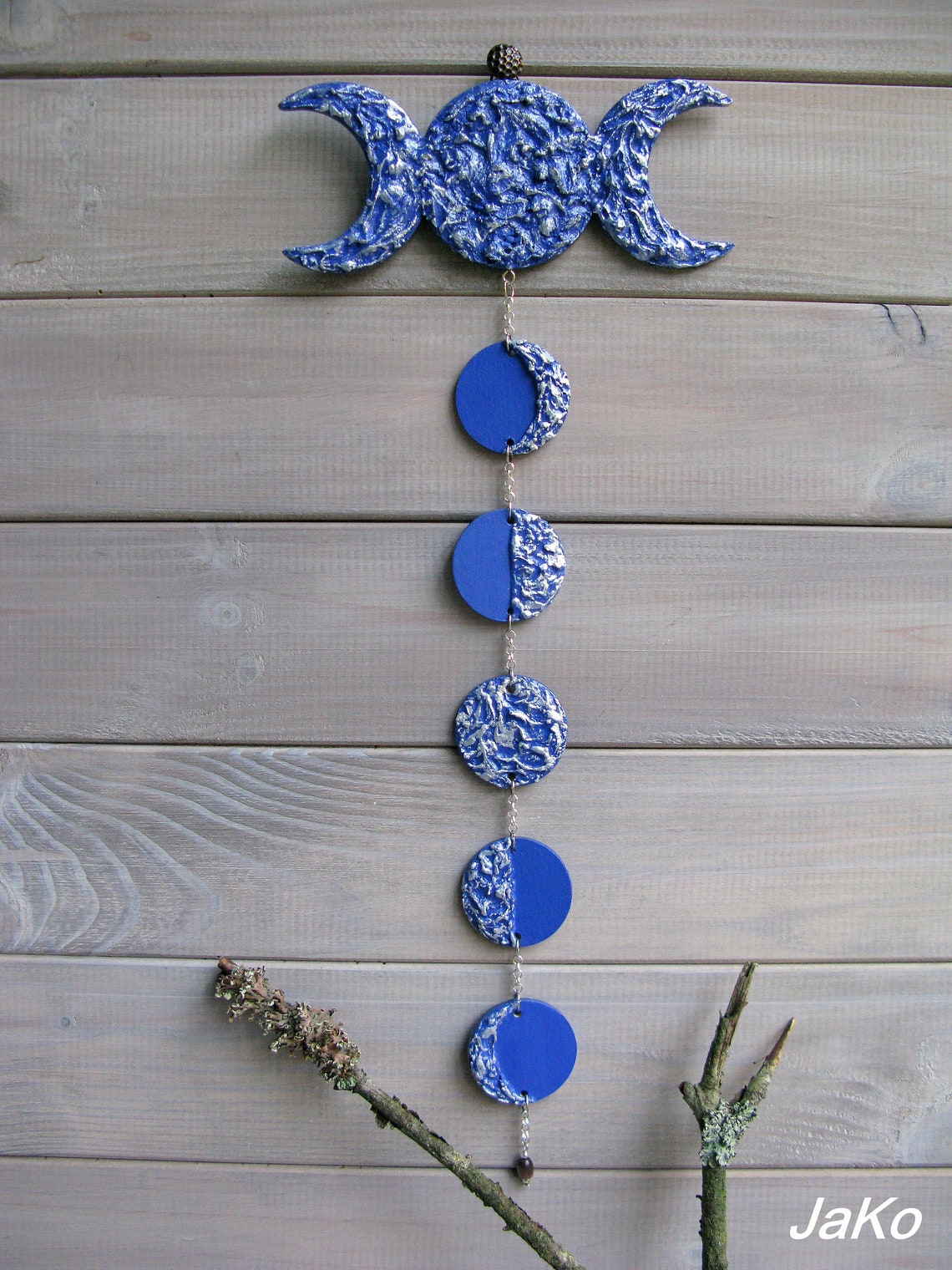 Triple Moon Goddess Wall Hanging/wiccan Decor/pagan Decor/moon - Etsy