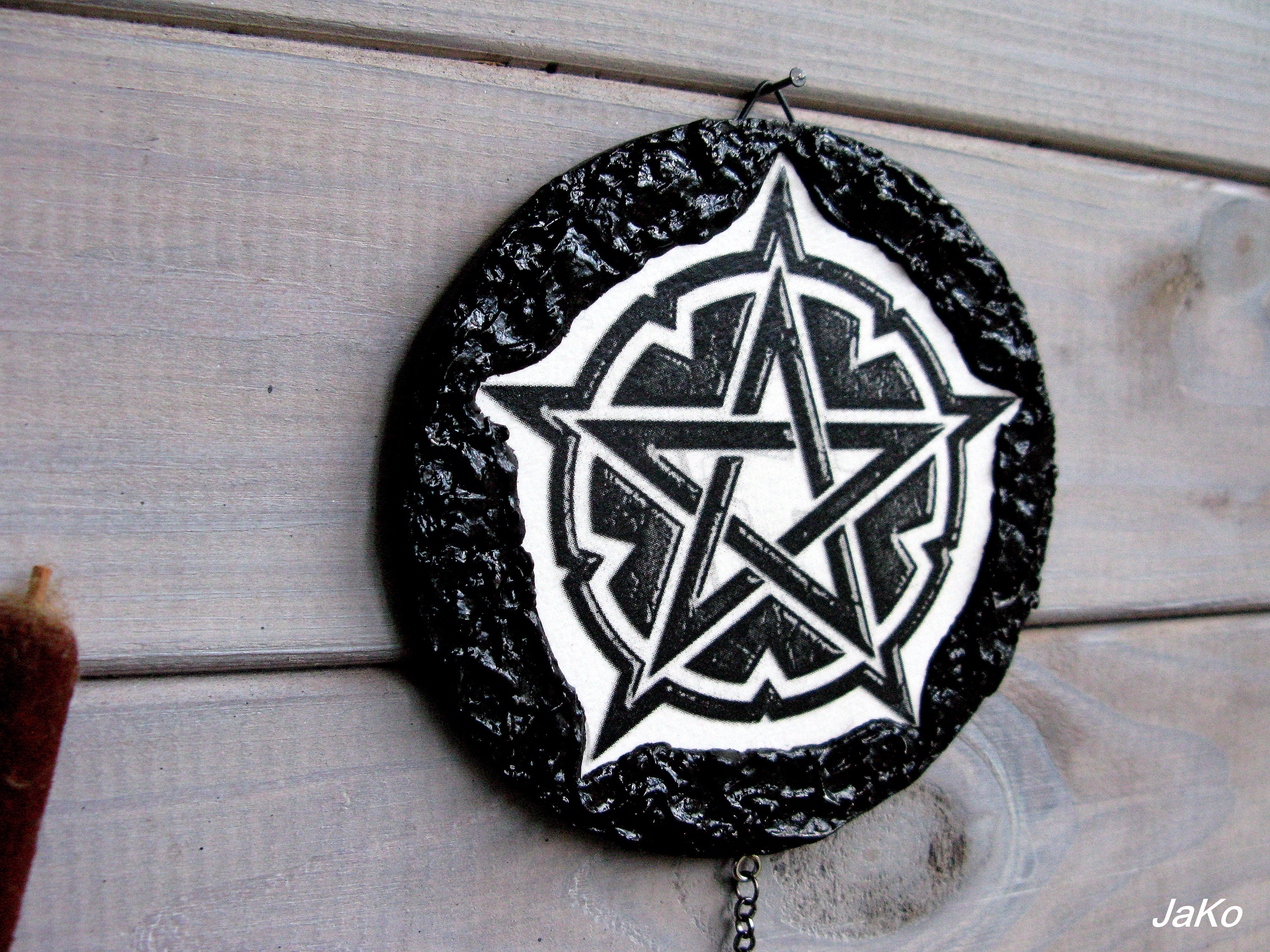 Home Protection Amulet/Pentagram with Four Elements | Etsy