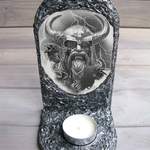 Odin Candles Holder/odin Altar/pagan Decor/norse Gods Altar/pagan Altar ...