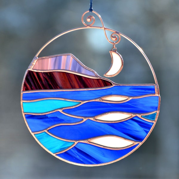 Stained Glass Moon - Etsy