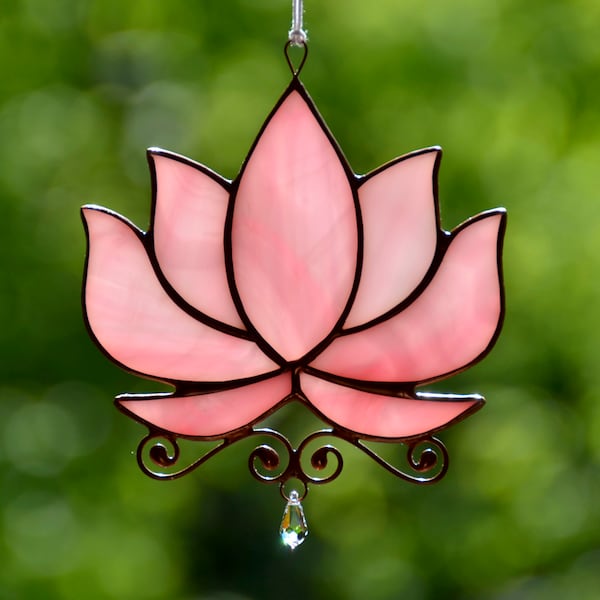 Stained Glass Lotus - Etsy