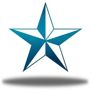 Nautical Star Metal Wall Art Steel Outdoor Decor - Etsy